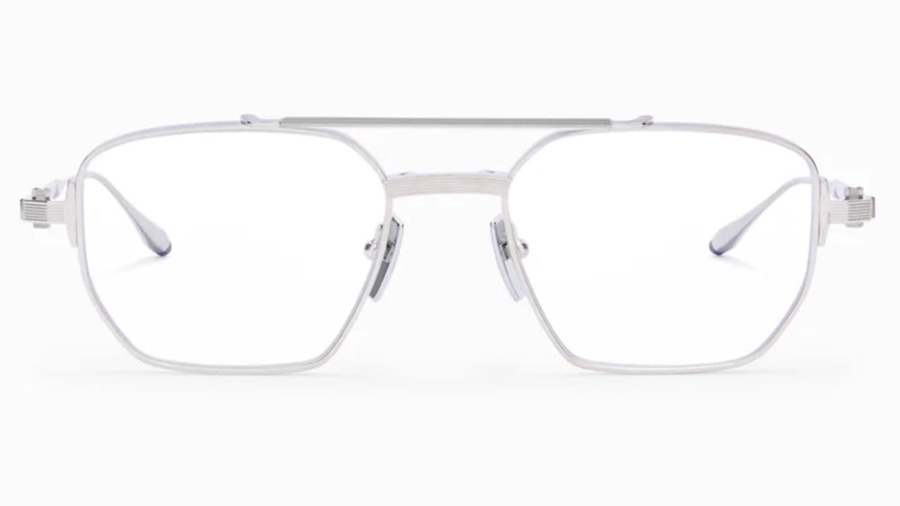 Akoni Proteus - Shiny Silver | Eyeglasses | Black Optical